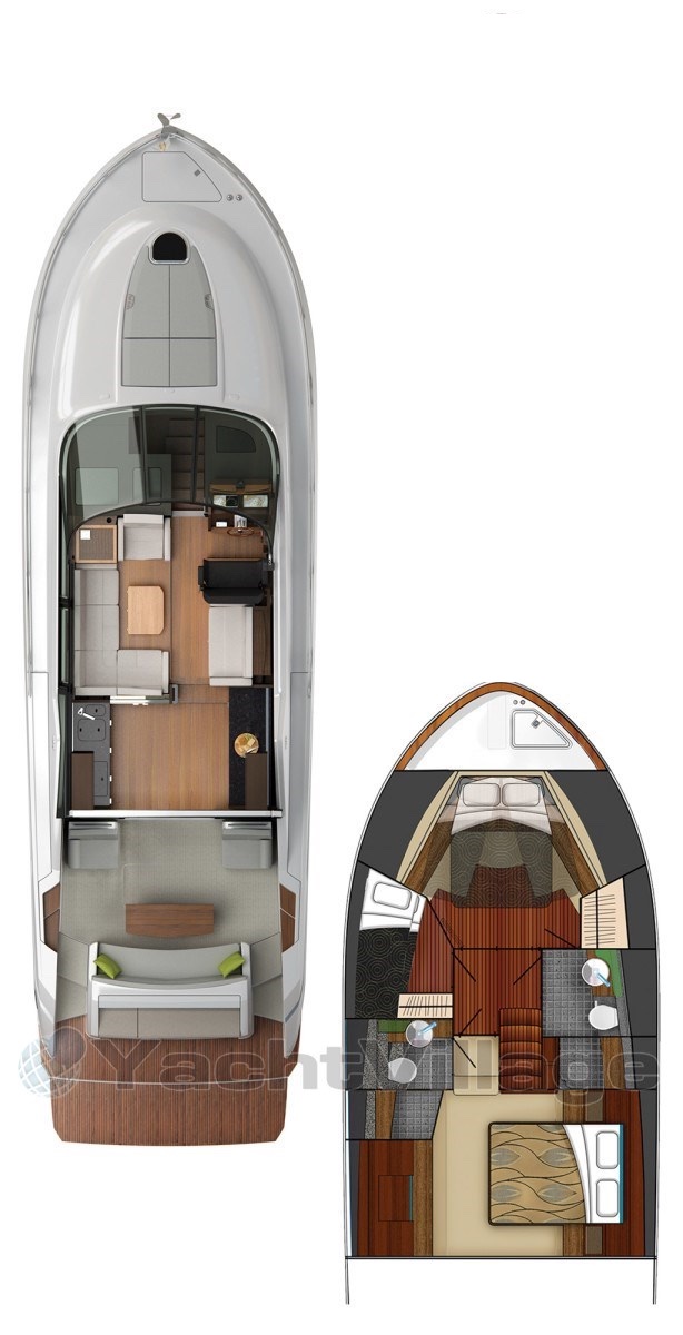 layout Tiara 53 fly – Ita Yachts Canada