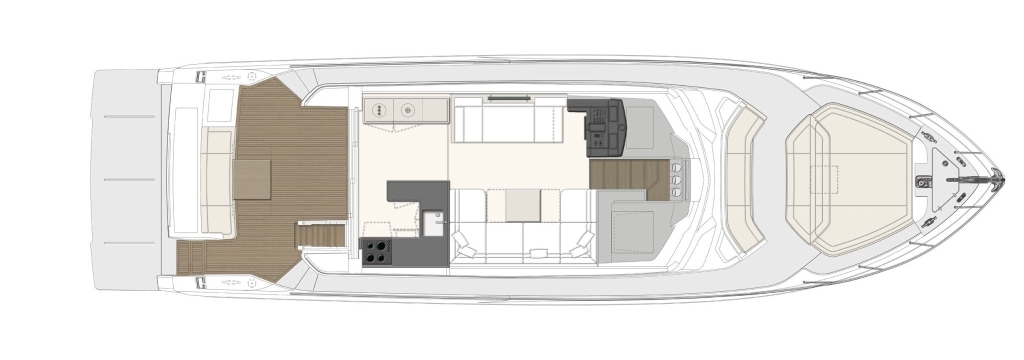 Layout Ferretti 550 main deck – Ita Yachts Canada