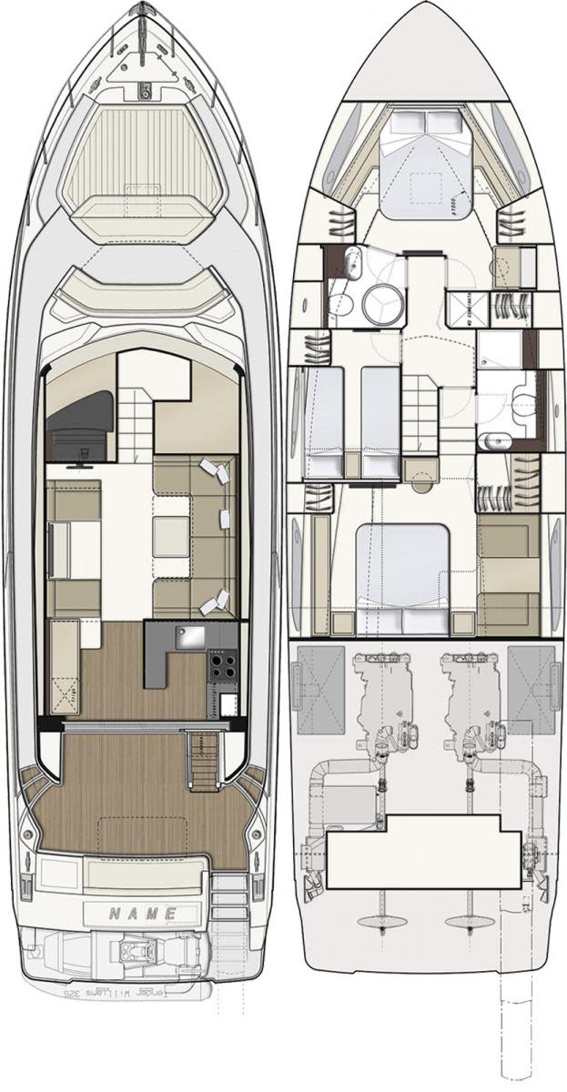 ferretti 550 layout diagrams – Ita Yachts Canada