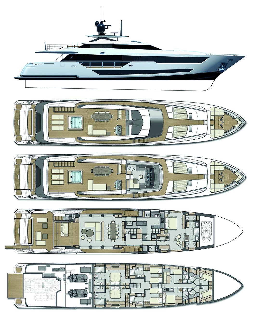 layout Custom Line 120 all deck – Ita Yachts Canada