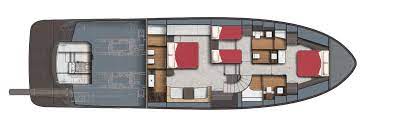 layout Sirena 64 lower deck
