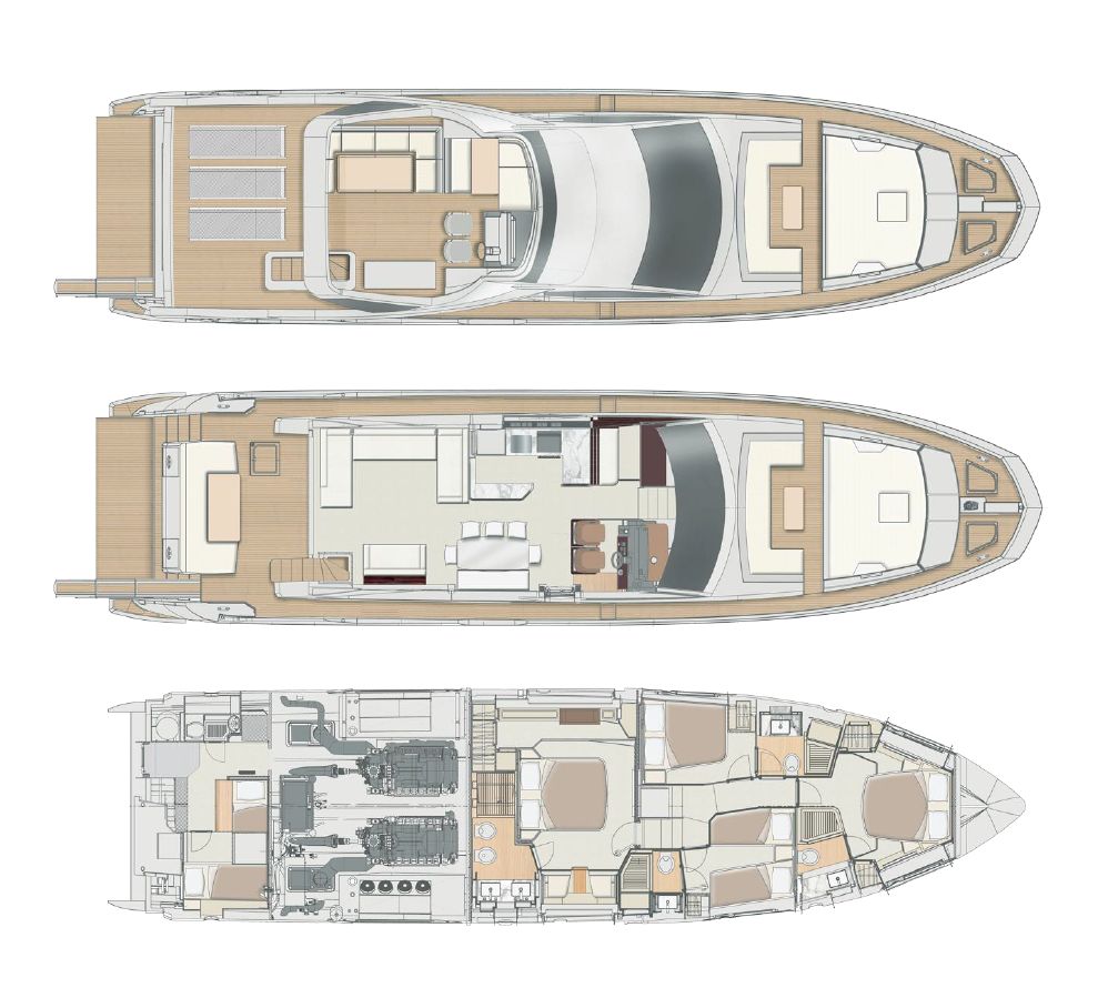 layout Azimut 72 all deck – Ita Yachts Canada