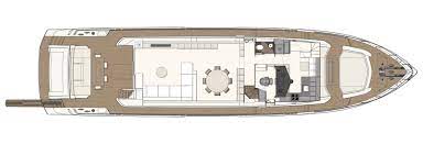 layout ferretti 850 main deck – Ita Yachts Canada