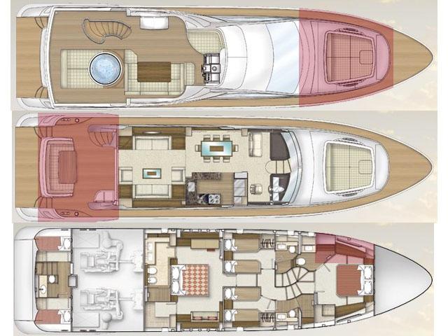 layout Azimut 78 fly – Ita Yachts Canada