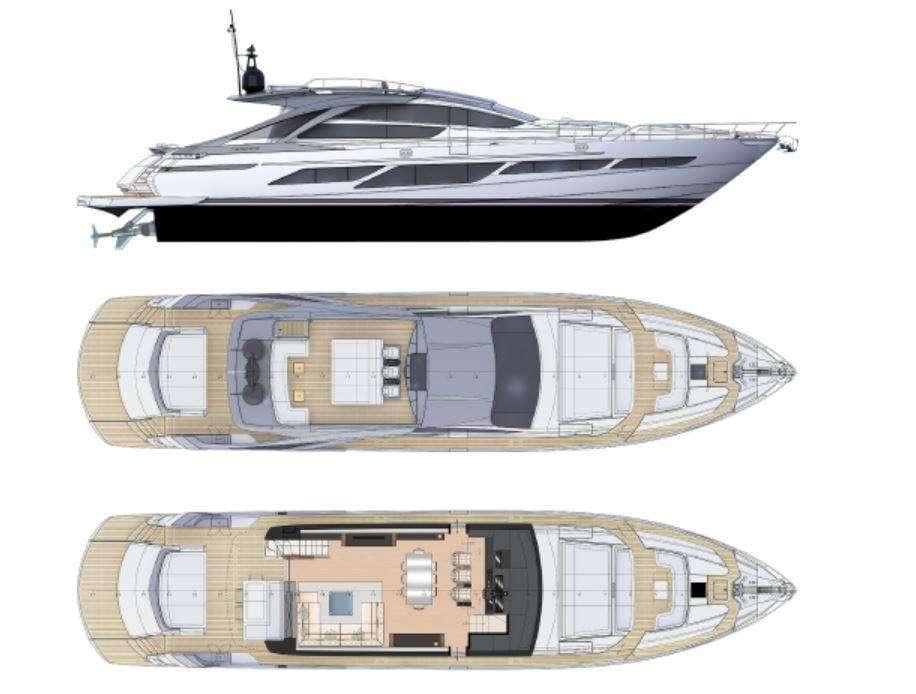 layout pershing 9x deckplan – Ita Yachts Canada