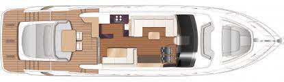 layout Princess V60 main deck – Ita Yachts Canada