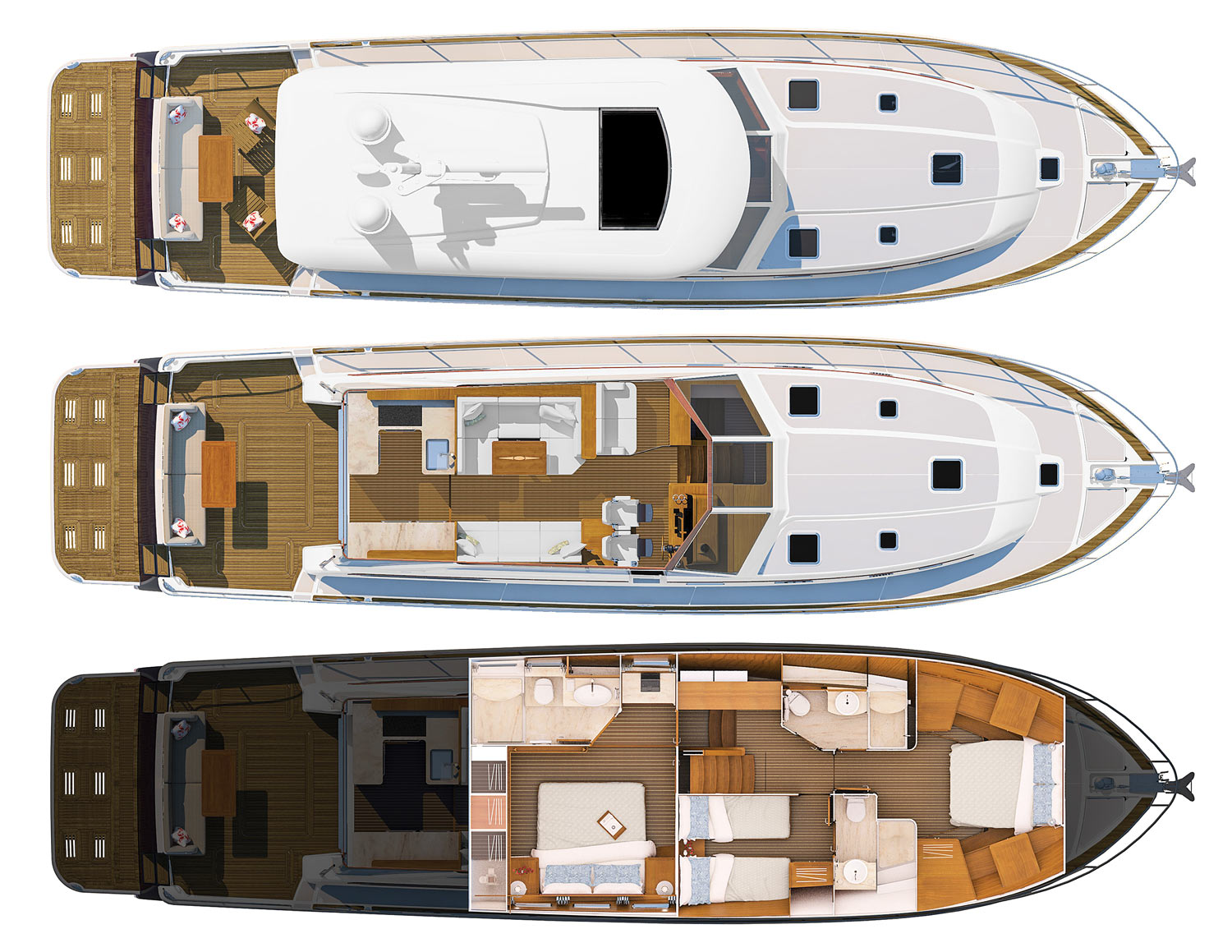 layout Sabre 58 salon express – Ita Yachts Canada