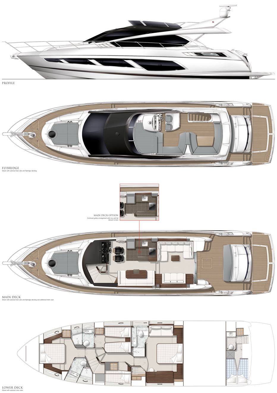 layout sunseeker manhattan 65 – Ita Yachts Canada