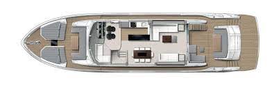 layout Sunseeker 76 Yacht main deck – Ita Yachts Canada