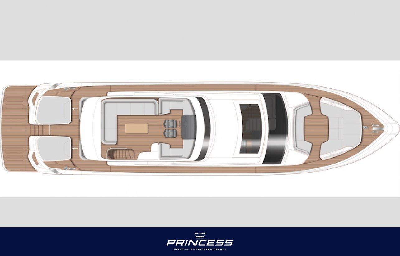layout Princess S78 fly – Ita Yachts Canada