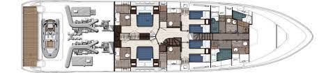 layout Azimut Grande 30M lower deck