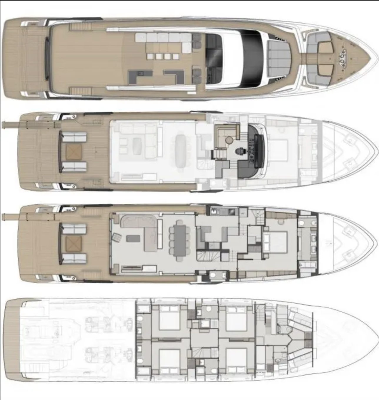 layout Ferretti 1000 – Ita Yachts Canada