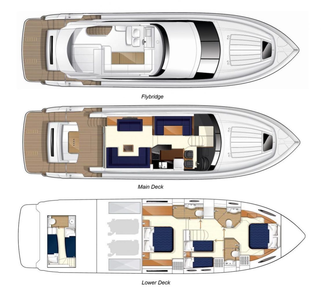 diagram princess 60 layout – Ita Yachts Canada