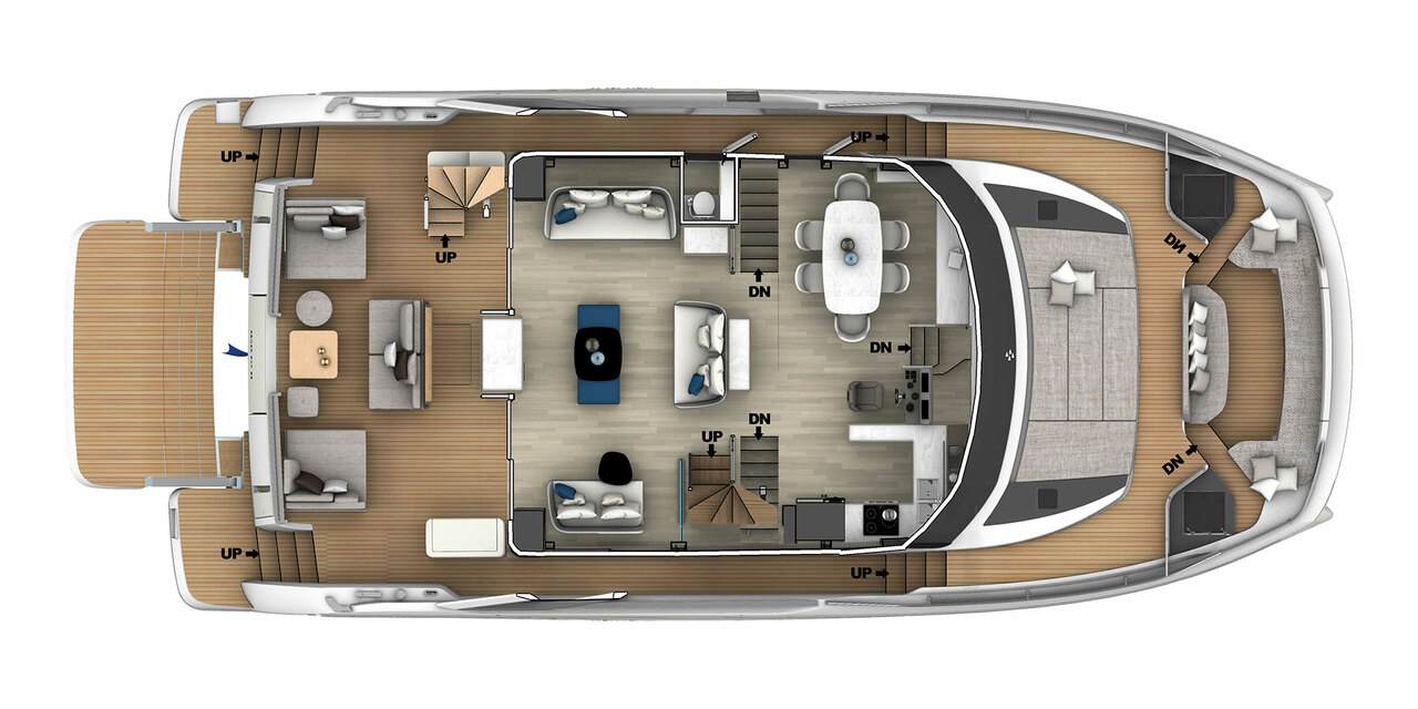layout Prestige M8 main deck 2 – Ita Yachts Canada