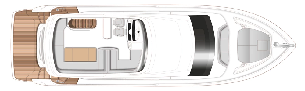 layout Princess 55 Flybridge – Ita Yachts Canada