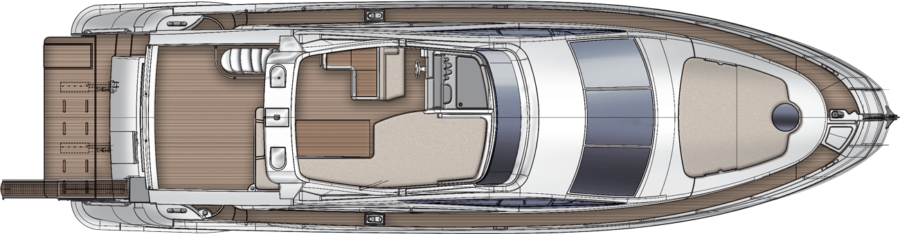 layout Azimut 60 flybridge – Ita Yachts Canada