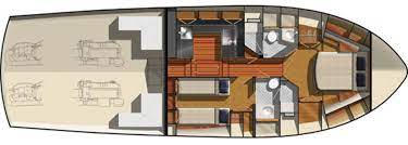 layout Eastbay 50 SX lower deck – Ita Yachts Canada