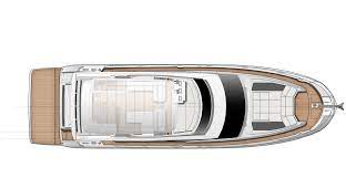 layout Prestige 630 flybridge – Ita Yachts Canada