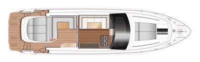 layout Princess V58 main deck – Ita Yachts Canada