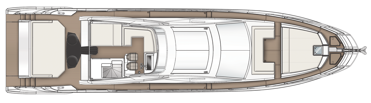 layout Azimut S7 sport bridge – Ita Yachts Canada