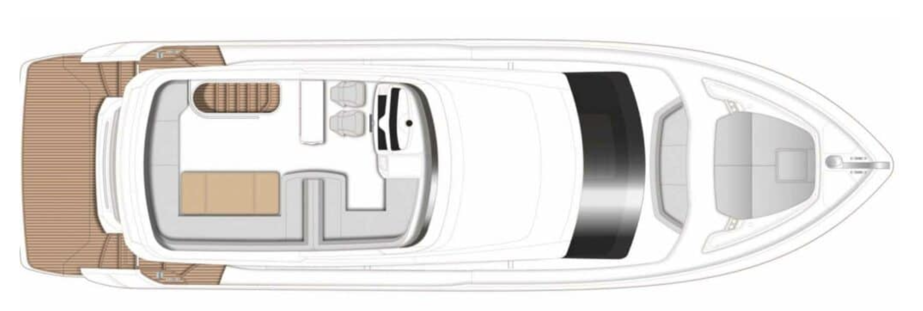 Layout Princess 55 flybridge – Ita Yachts Canada