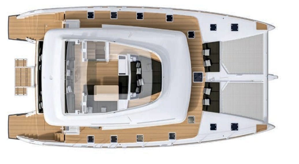 layout Lagoon 630 flybridge – Ita Yachts Canada