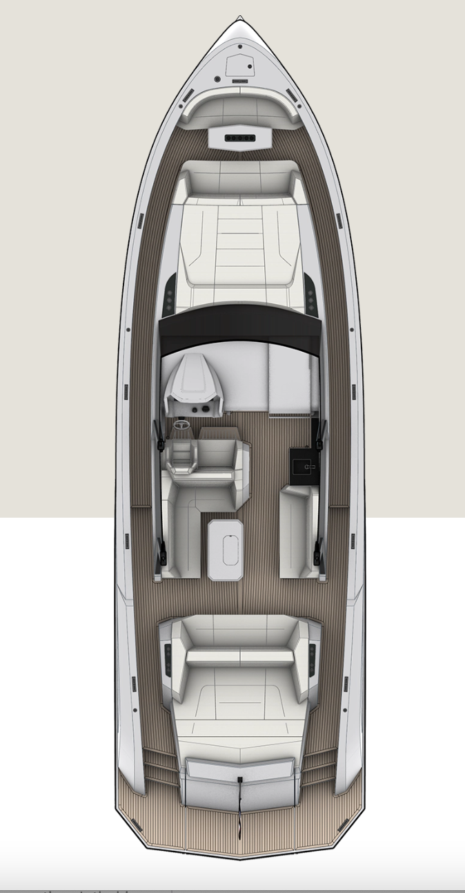 Layout Vanquish VQ58 main deck – Ita Yachts Canada