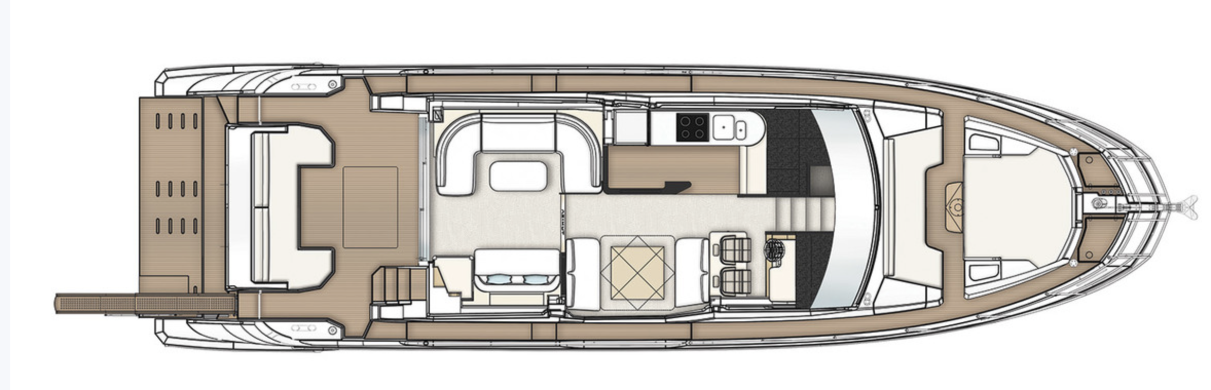 Layout Azimut 60 main deck – Ita Yachts Canada