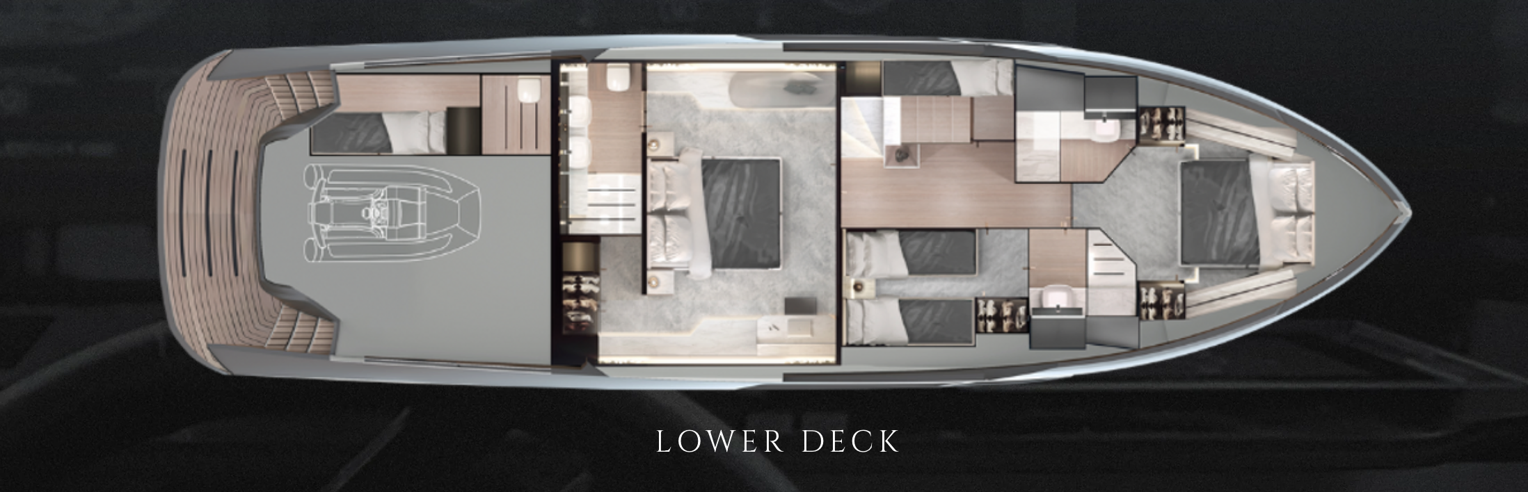 Explorer 62 lower deck – Ita Yachts Canada