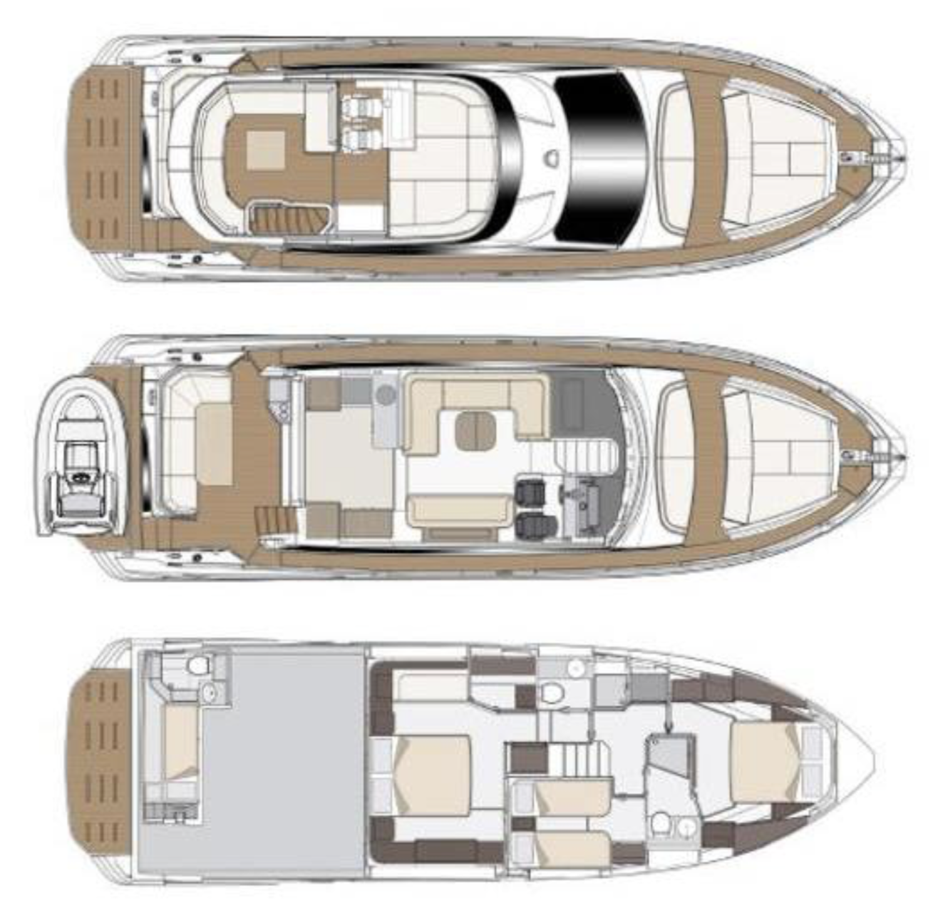 Layout Azimut 53 Fly diagram – Ita Yachts Canada