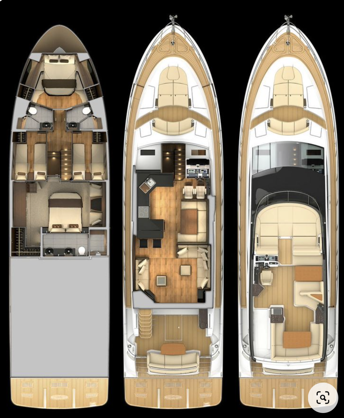 Layout Sea Ray L650 all deck diagram – Ita Yachts Canada