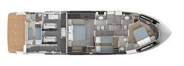 layout Absolute 62 Fly lower deck diagram – Ita Yachts Canada
