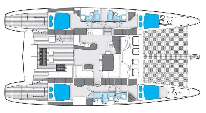 Layout sunreef-62-catamaran diagram – Ita Yachts Canada