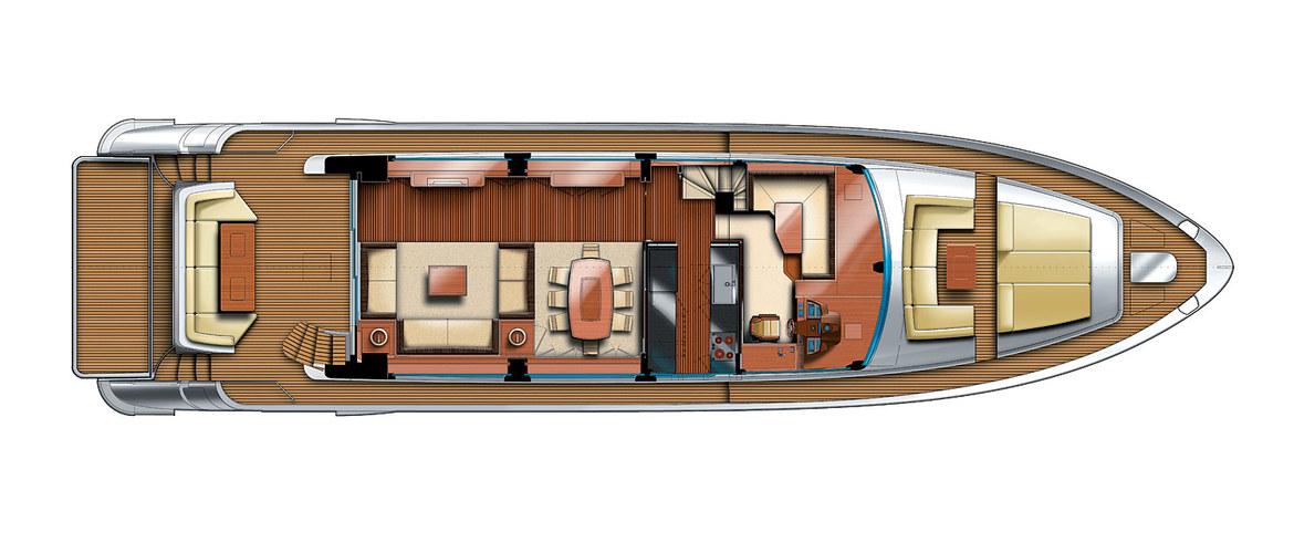 layout Azimut 82 main deck – Ita Yachts Canada