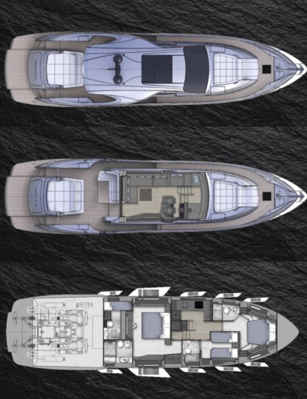 Layout Pershing 7X all decks – Ita Yachts Canada
