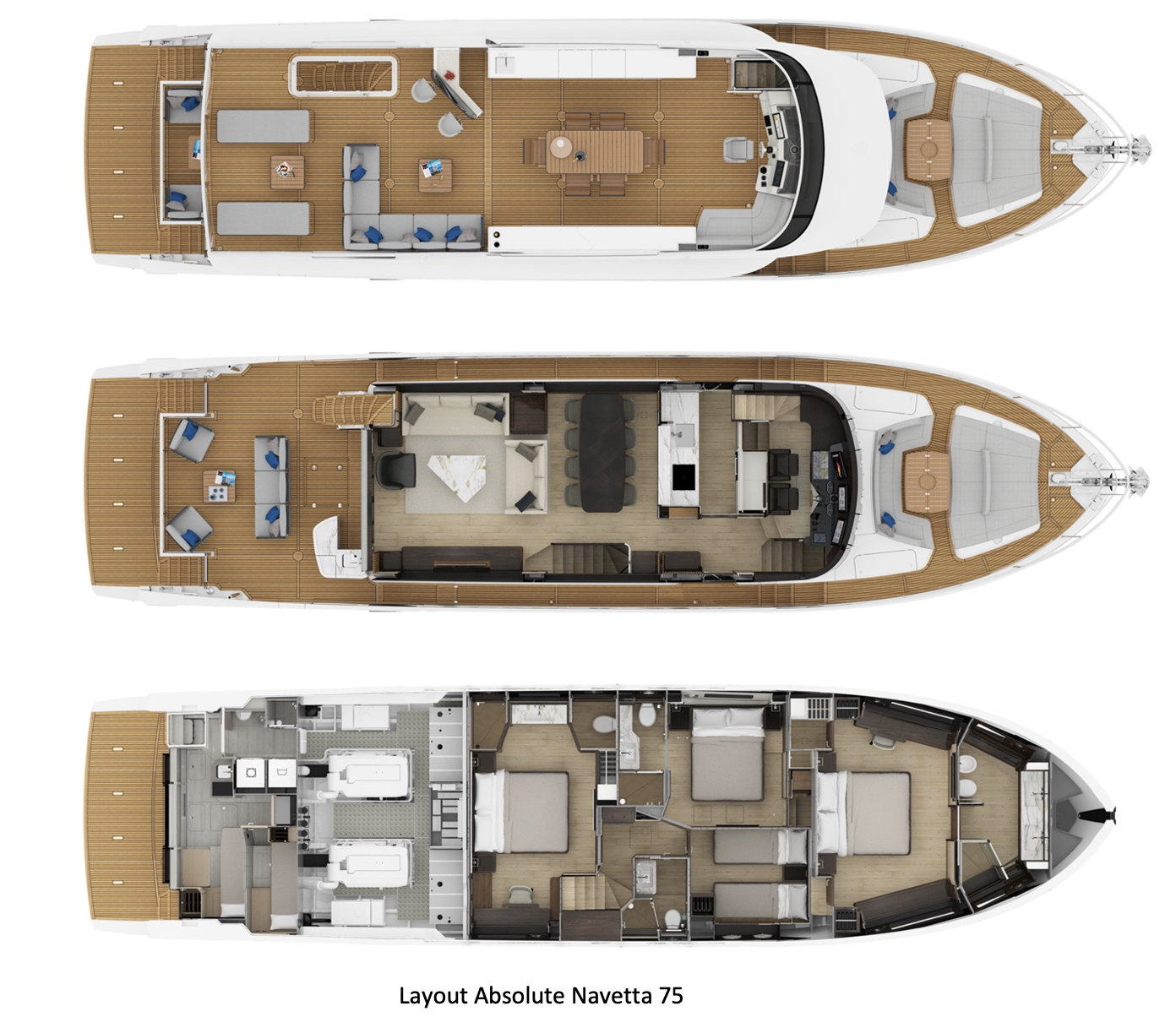 Layout Absolute Navetta 75 – Ita Yachts Canada