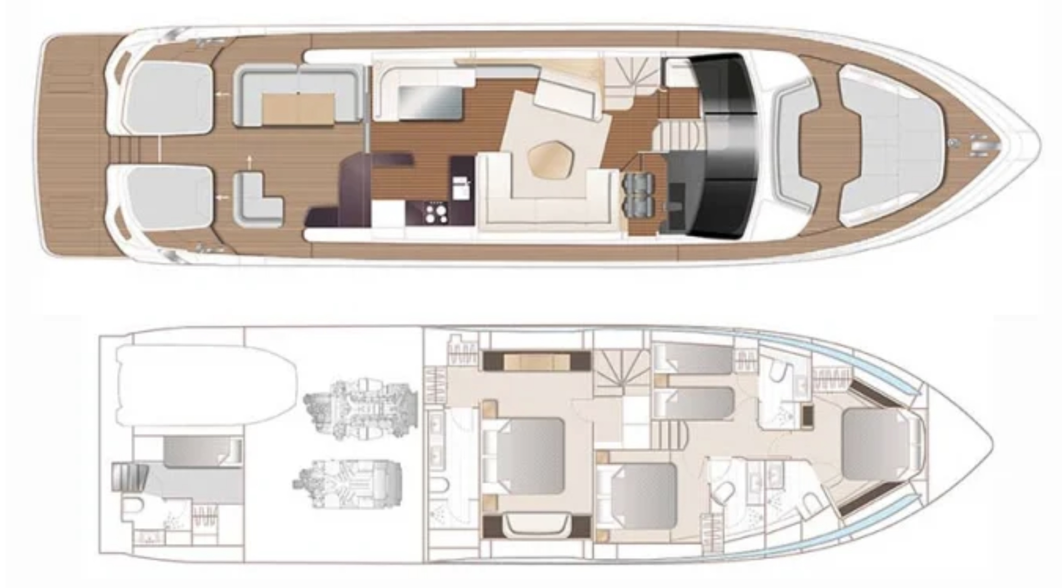 Layout Princess V78 – Ita Yachts Canada
