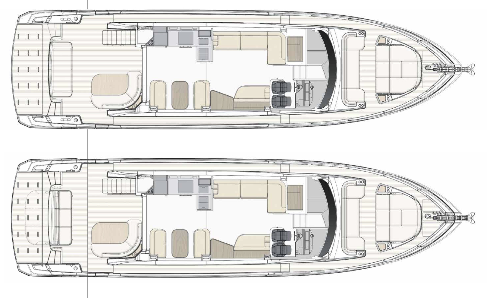 Layout Azimut 62 main deck – Ita Yachts Canada