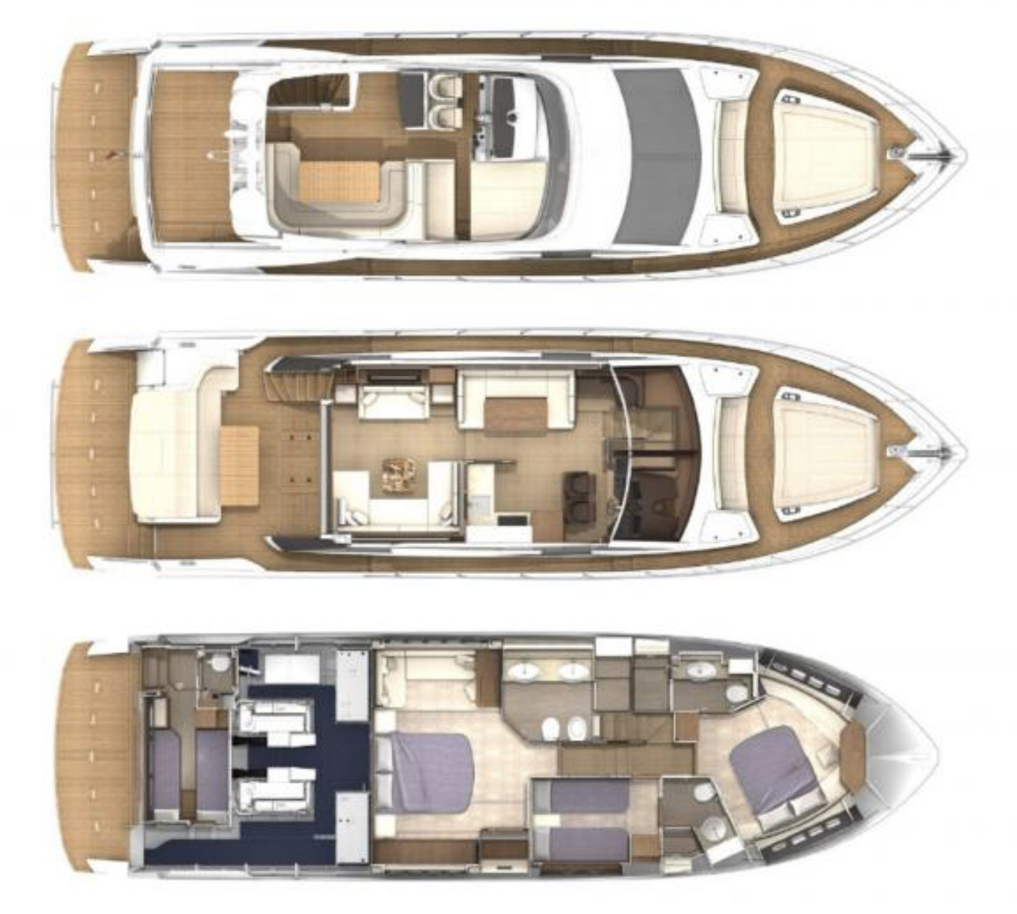 Layout Absolute 60 Flybridge – Ita Yachts Canada