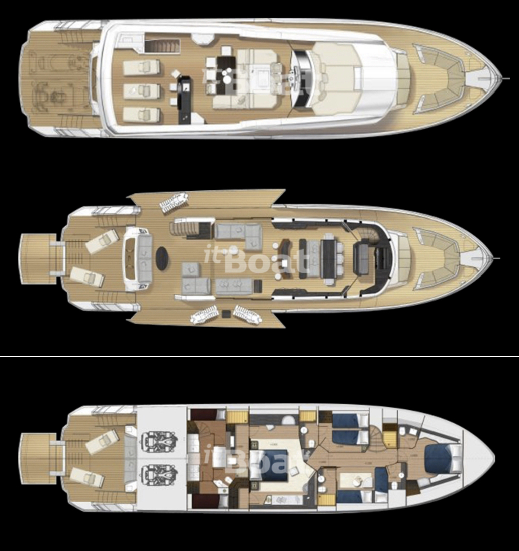 Layout Okean 80 Flybridge – Ita Yachts Canada