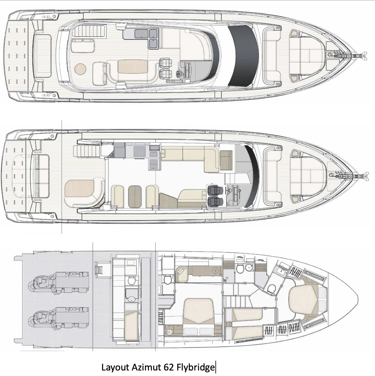 Layout Azimut 62 Flybridge – Ita Yachts Canada