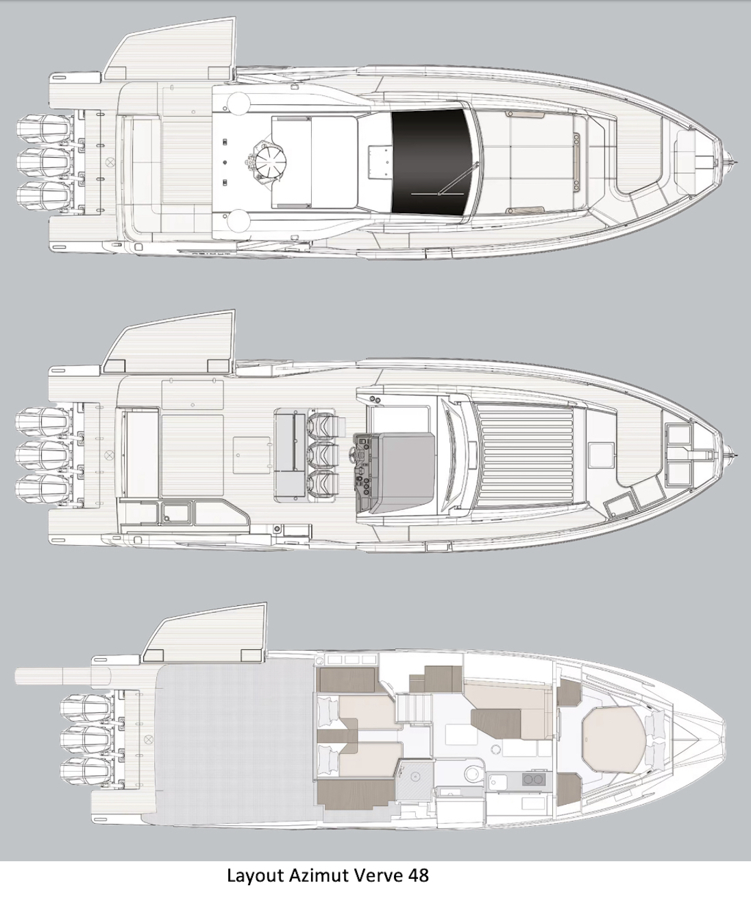Layout Azimut verve 48 – Ita Yachts Canada