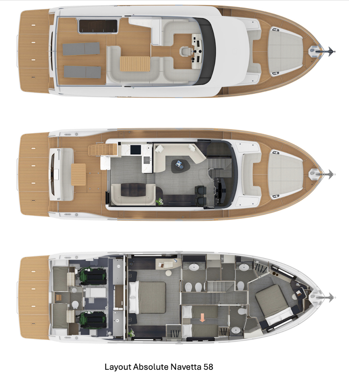 Layout Absolute Navetta 58 – Ita Yachts Canada